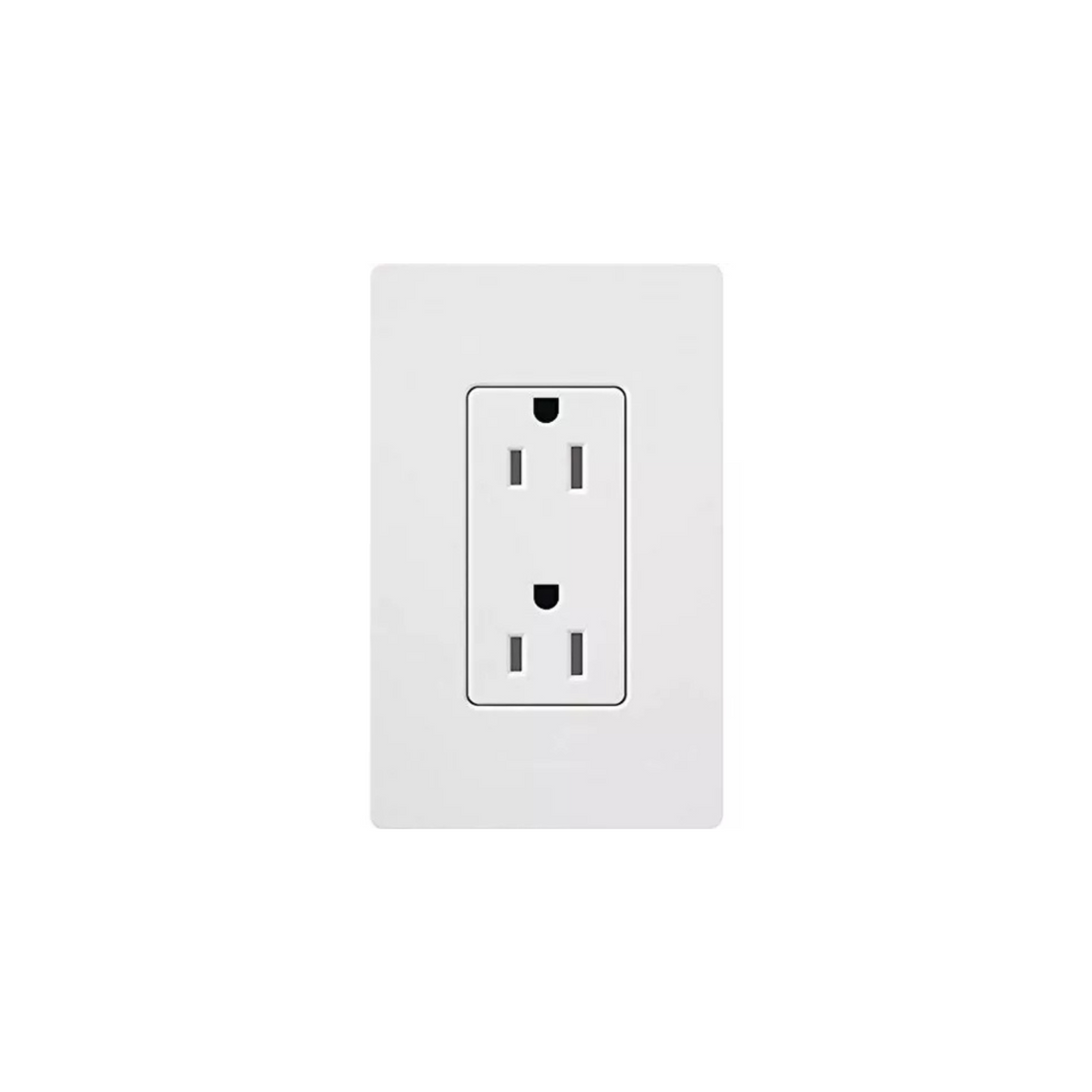 Tomacorriente doble 15A LUTRON Blanca CAR-15-WH (unidad) – SOUND FACTORY